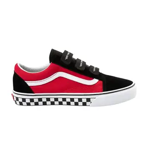 VANS Old Skool V Logo Pop Sneakers - Red