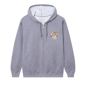 ANTI SOCIAL SOCIAL CLUB Torn Pages Of Our Story Zip Hoodie - Grey