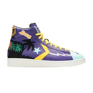 CONVERSE Chinatown Market X Pro Leather High Lakers Championship Jacket - Purple