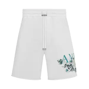 Amiri Floral Logo Short White