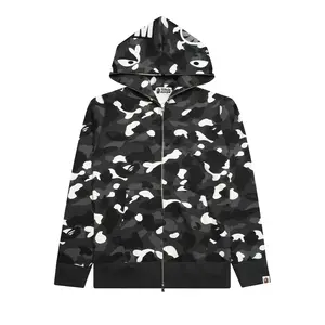 A BATHING APE City Camo Shark Full Zip Hoodie - Black