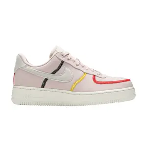 Nike Force 1 '07 Low Lx 'stitched Canvas' Sneakers - Red
