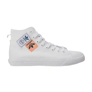 Adidas Nizza High Rf Logo Patches Sneakers - White