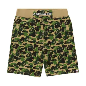A BATHING APE Abc Camo Sweat Shorts - Green