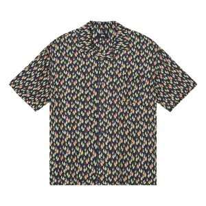 StÜssy Paisley Tears Shirt 'navy