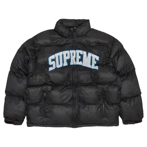 Supreme Mesh Jersey Puffer Jacket - Black
