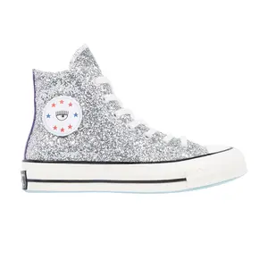CONVERSE Chiara X Chuck 70 High Glitter Sneakers - Silver
