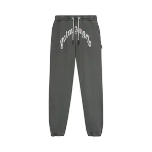Palm Angels Gd Curved Logo Sweatpants - Black