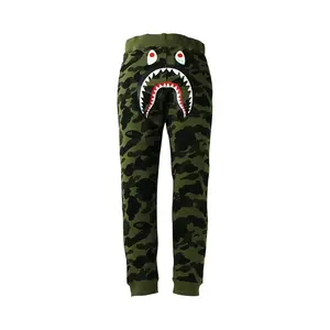 A BATHING APE 1st Camo Shark Slim Fit Sweatpants - Green