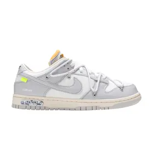 Nike Off- X Dunk Low 'lot 49 Of 50' Sneakers - White