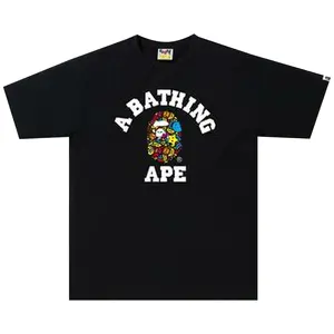 A BATHING APE Milo Banana Pool College T-shirt - Black