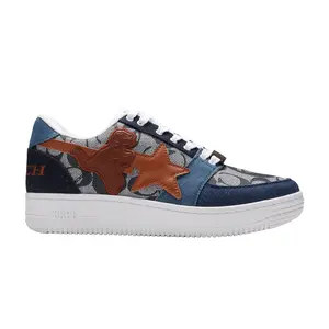 A BATHING APE Coach X Bapesta M2 Low 'denim' Sneakers - Blue