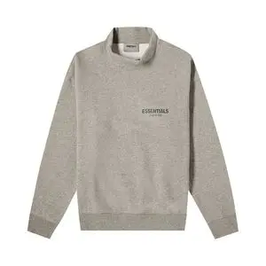 Fear Of God Pullover Mockneck 'heather Oatmeal