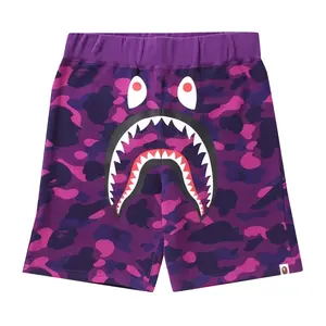 A BATHING APE Color Camo Shark Sweat Shorts