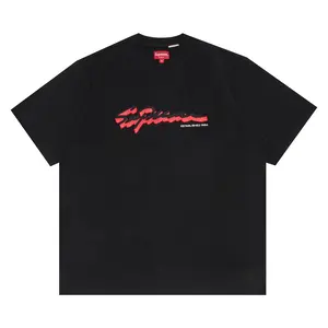 Supreme Shadow Script Short-sleeve Top - Black
