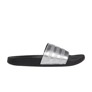 Adidas Adilette Comfort Slides Shimmer Stripes - Silver