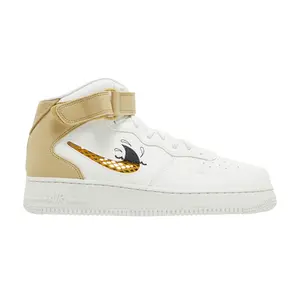 Nike Air Force 1 Mid '07 Lv8 Next Nature 'sun Club Shark's Fin' Sneakers - White