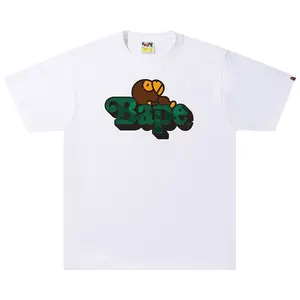 A BATHING APE Color Camo C Milo On Tee /green - White