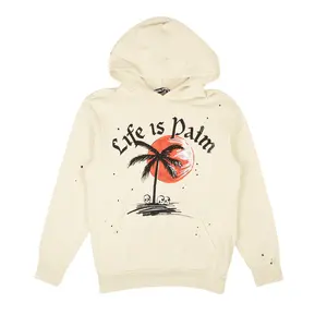 Palm Angels Gd Sunset Palm Hoody - White