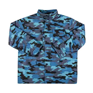Supreme Logo Camo M-65 Jacket - Blue