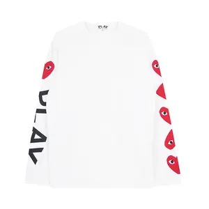 Play Comme Des Garcon Long Sleeve T-shirts For Women