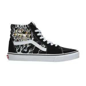 VANS Sk8-hi Flame Skull High-top Sneakers - Black