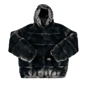 Supreme X Wtaps Faux Fur Hooded Jacket - Black