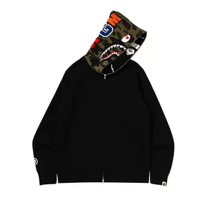 A BATHING APE Crazy Face Full Zip Hoodie - Black