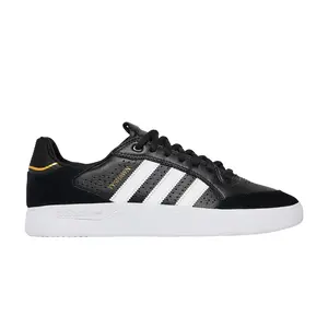 Adidas Tyshawn Low Metallic Leather Sneakers - Black