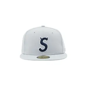Supreme S Logo New Era Cap - Grey
