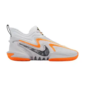 White Orange Basketball Shoes For Men