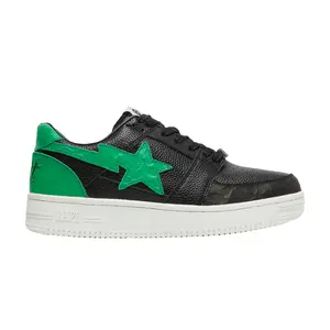 A BATHING APE Gunna X Bapesta Low 'slatt' Sneaker - Black