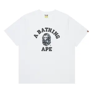 A BATHING APE Space Camo College Tee - White