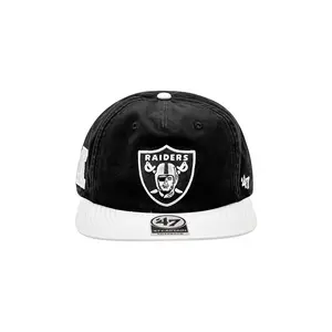 Supreme X Nfl Raiders '47 5-panel Cap - Black