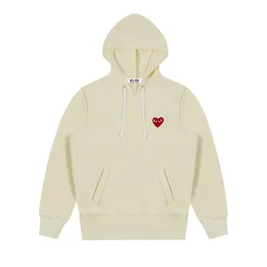 Play Comme Des Garcon Hoodie - Cream