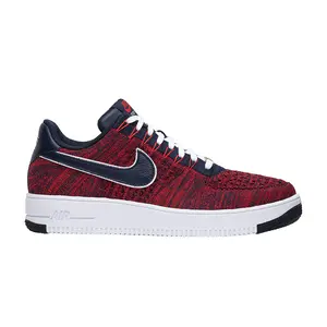 Nike Robert Kraft X Air Force 1 Ultra Flyknit Low 'new England Patriots 25th Anniversary' Sneakers - Red