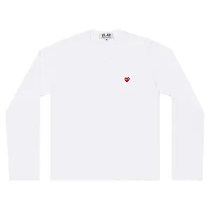 Play Comme Des Garcon Long-sleeve T-shirt - White