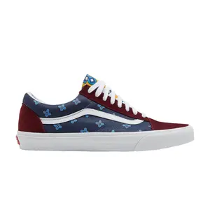 VANS Old Skool Tie Print Mix Sneakers - Red