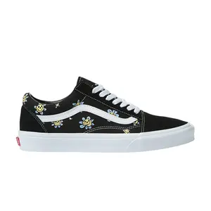 VANS Old Skool 'trippy Grin Floral' Sneakers - Black