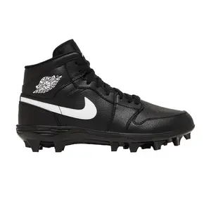 JORDAN 1 Mid Td Cleat - Black