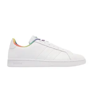 Adidas Grand Court Rainbow Pride Sneakers - White