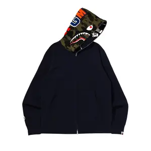 A BATHING APE Full Zip Hoodie - Blue