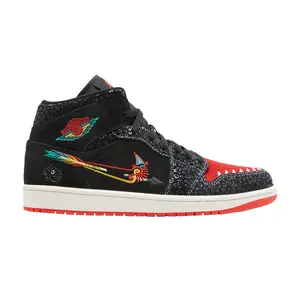 JORDAN 1 Mid Se 'siempre Familia' Sneakers - Black