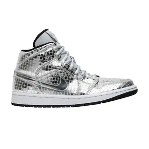 JORDAN 1 Mid Se Sneakers - Silver