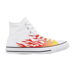 CONVERSE Chuck Taylor All Star High Archive Print Flame - White