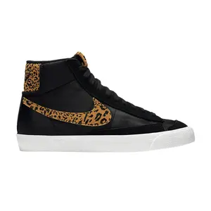 Nike Blazer Mid '77 Leopard Print Sneakers - Black