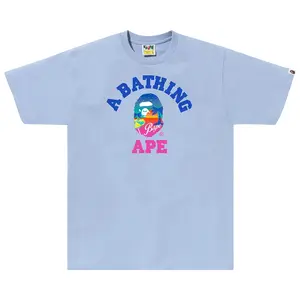 A BATHING APE Sunset Beach Tee 'sax - Blue