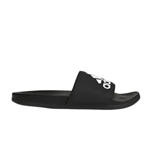 Adidas Adilette Cloudfoam Plus Slides - Black