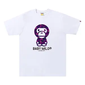 A BATHING APE Color Camo Baby Milo Tee - White