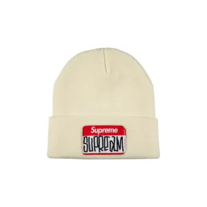 Supreme Gonz Nametag Beanie - Cream